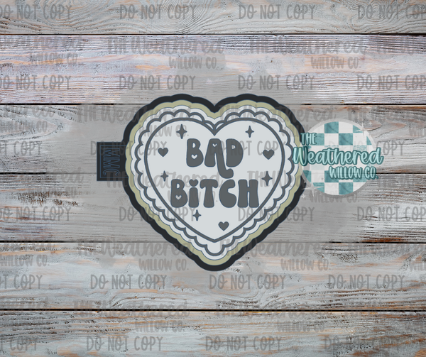 Bad Bitch Heart - Silicone Freshie Mold – The Weathered Willow Co