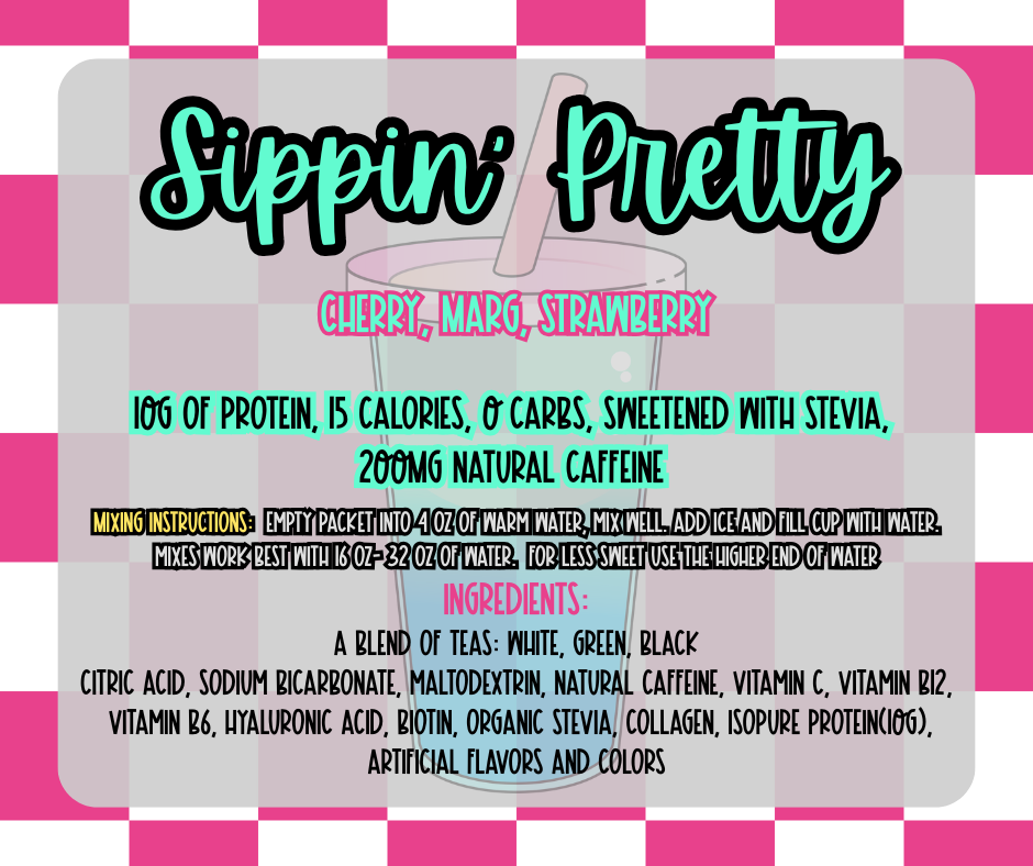 Sippin' Pretty - Loaded Tea Packet – The Weathered Willow Co