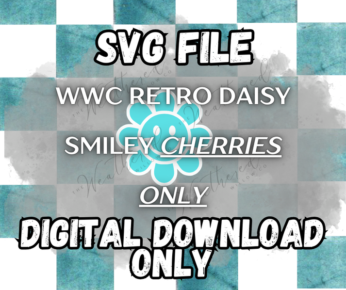 WWC Retro Daisy Smiley Cherries ONLY SVG ** DIGITAL DOWNLOAD** – The ...